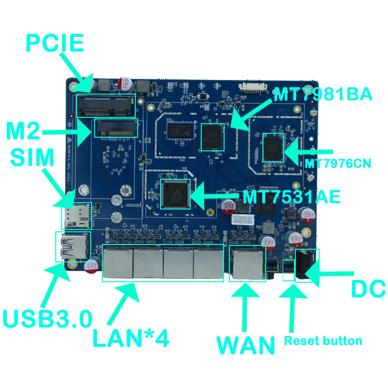 MT7981 4G5G路由器无线路由器主板支持AX3000 openwrt固件-阿里巴巴