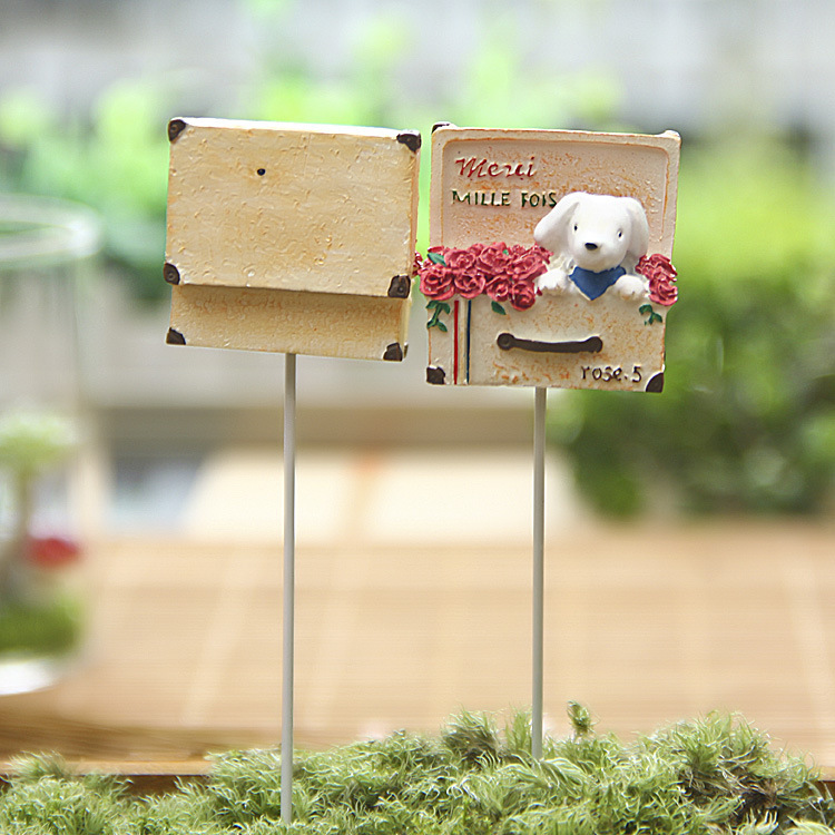 Small fresh Korean creative rose box puppy moss fleshy flower plug-in ...