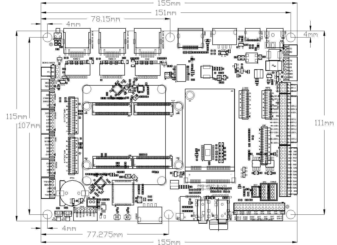 全志T527开发板A527核心板Allwinner八核linux荣品PRO-A527 T527-阿里巴巴