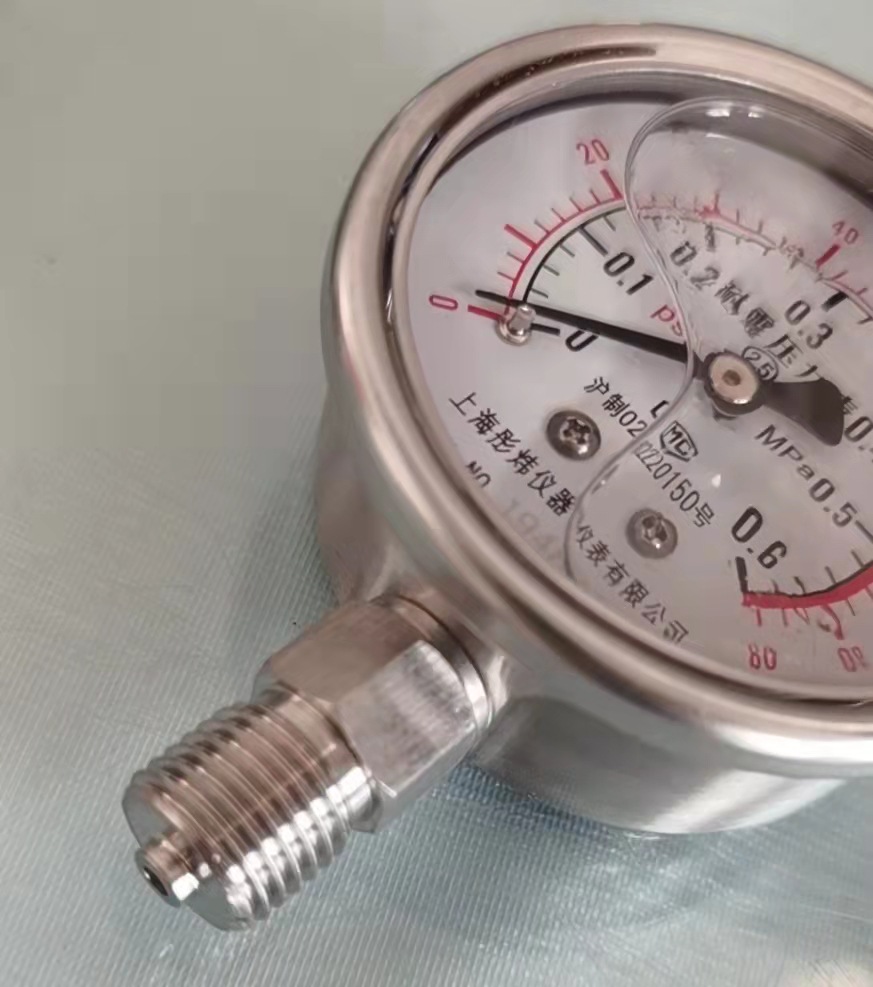 不锈钢耐震压力表ytn60抗震1.6mpa水压力检测真空负压表-阿里巴巴