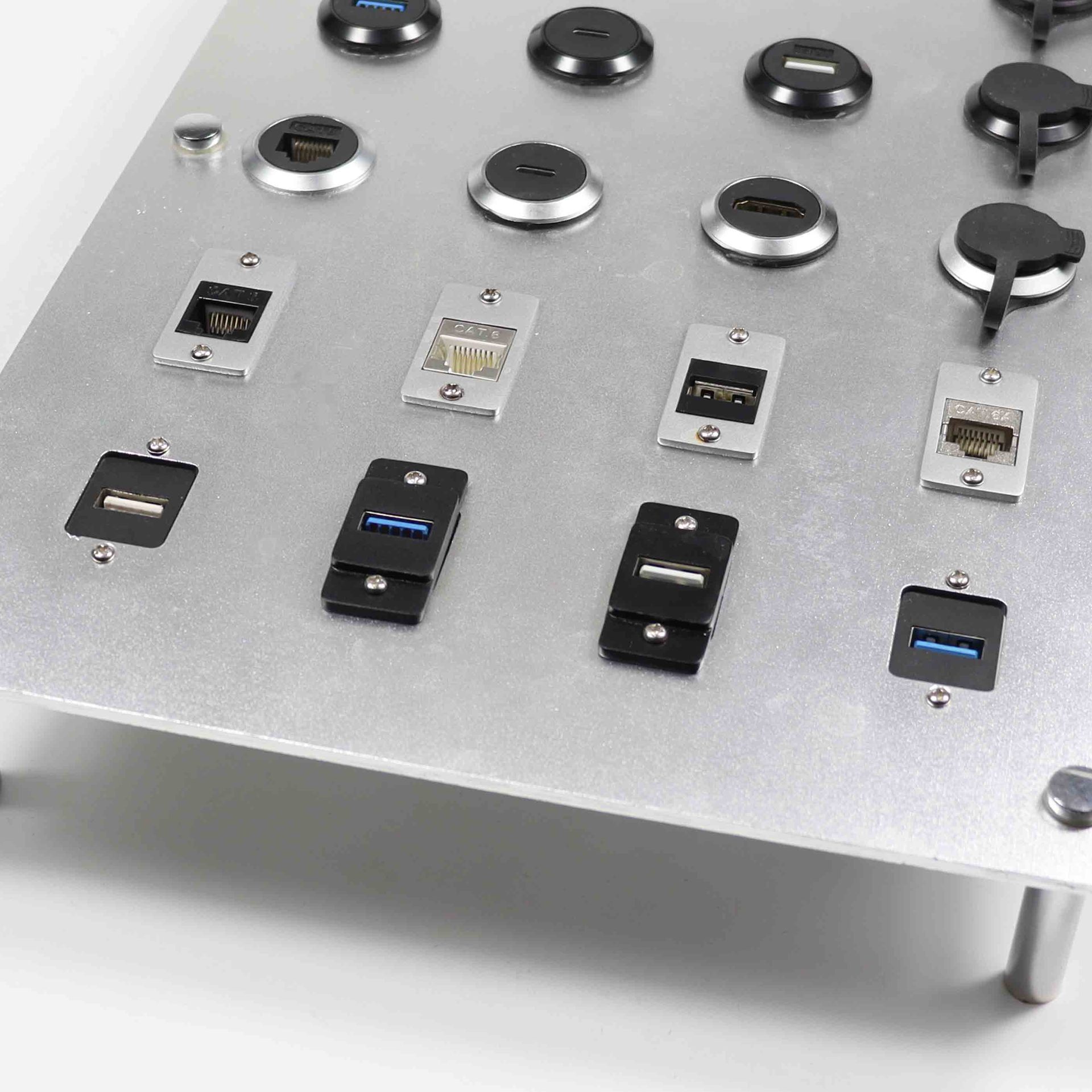 PRATT 穿板USB安装方形A口转B口面板固定USB3.0设备连接调试接口-阿里巴巴