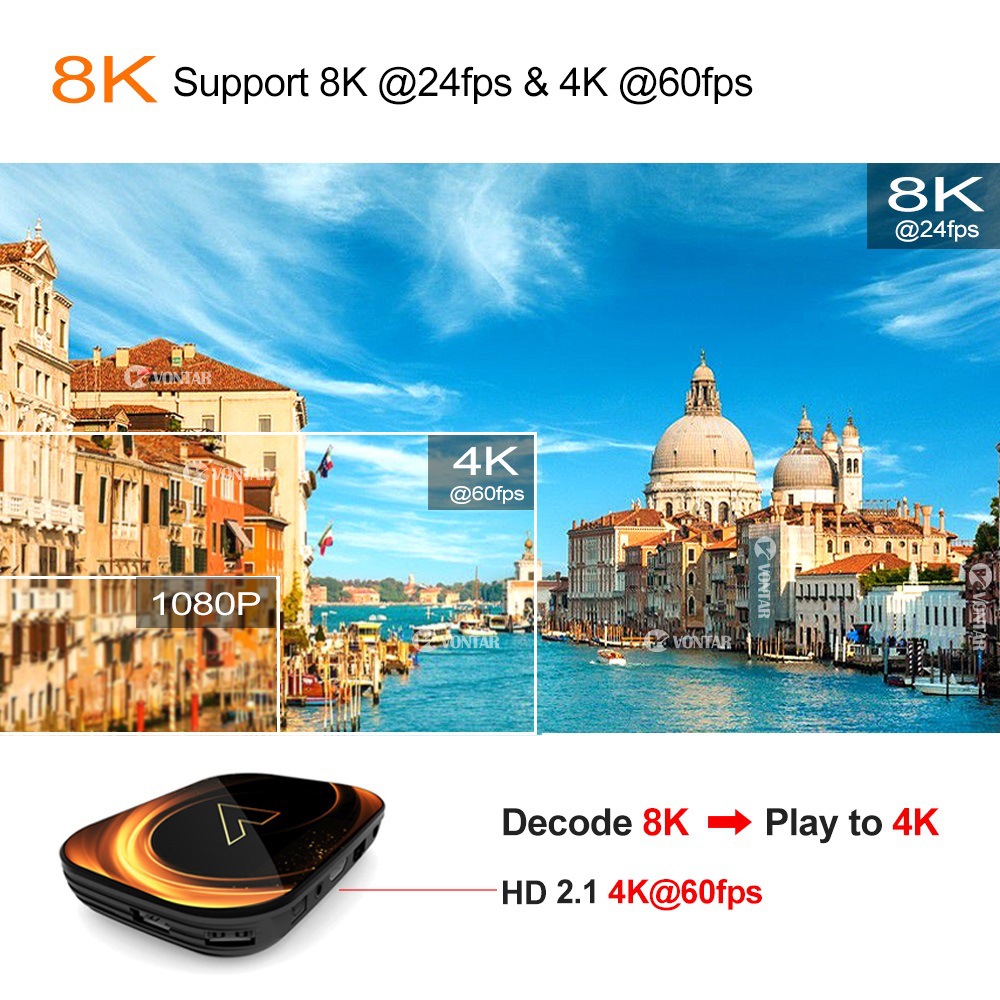 VONTAR X3 网络播放器S905X3 Android 9.0 tvbox智能电视盒子双频-阿里巴巴