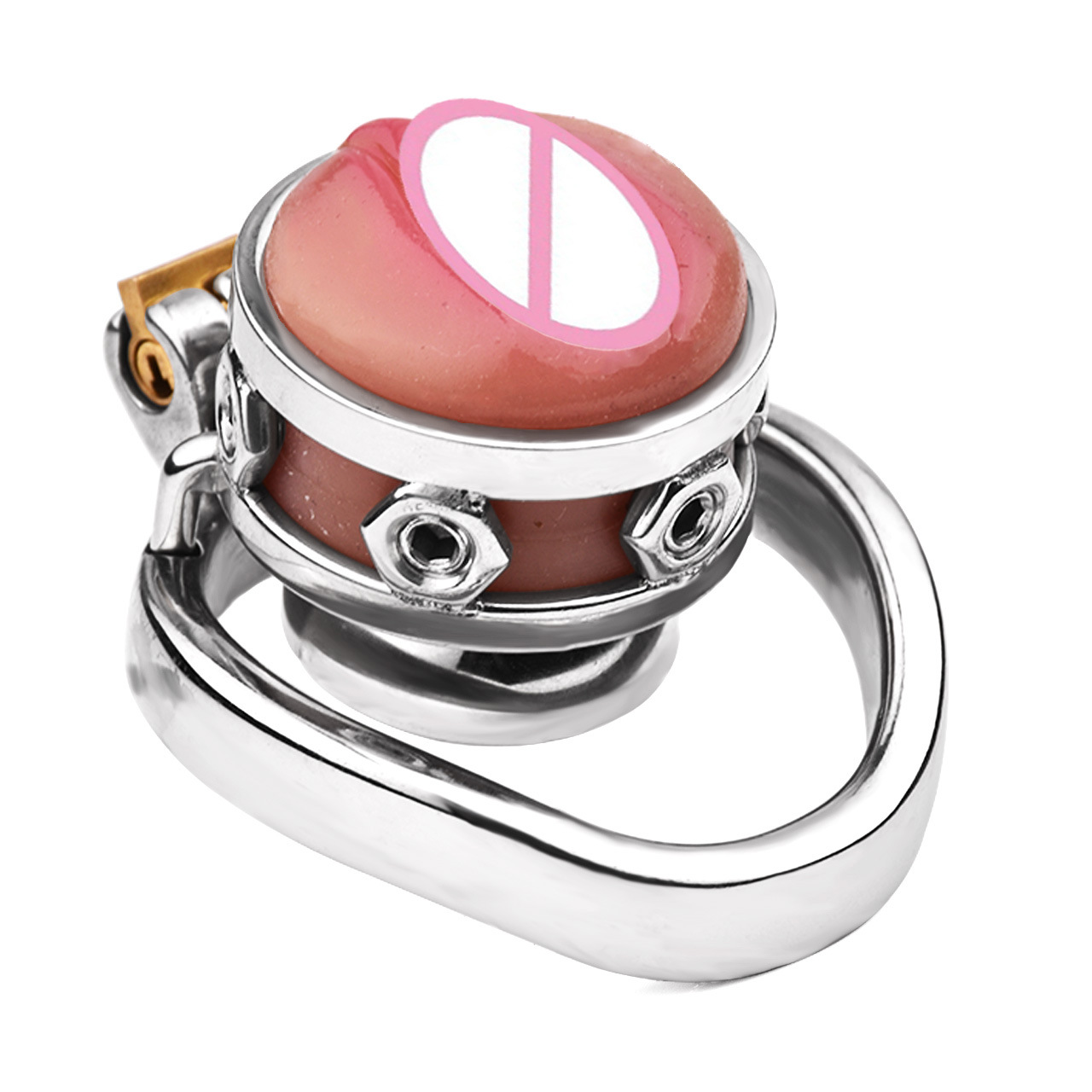 FRRK-411仿真喷涂新配色硅胶仿阴伪娘lo娘贞操锁变装cb锁带导尿托-阿里巴巴