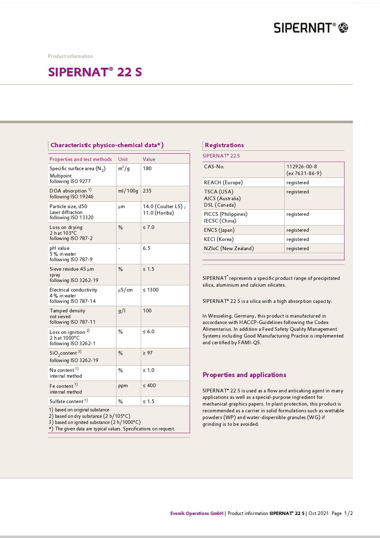 赢创Evonik 水合硅石二氧化硅SIPERNAT 22S 沉淀法白炭黑-阿里巴巴