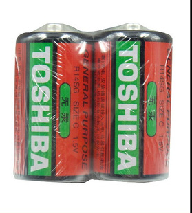 Toshiba东芝电池中文装二号碳性2粒收缩装 R14 2号 1.5V干电-阿里巴巴