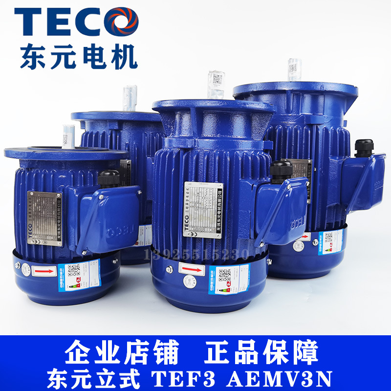 TECO东元电机马达AEMV3N 0.75KW 1.5KW 2.2KW 3.7KW 刹车制动AEVF-阿里巴巴