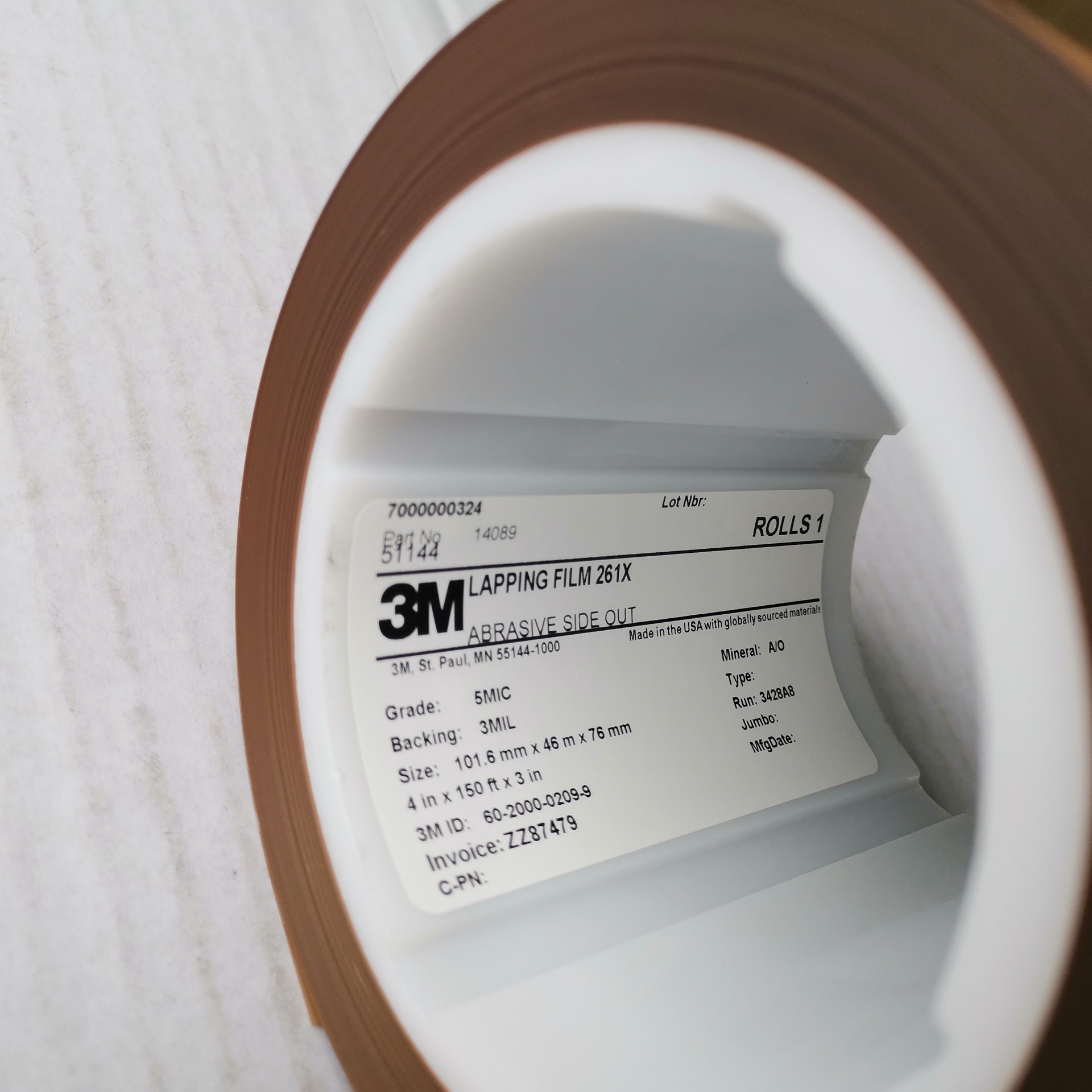 3M261X精密薄膜砂纸卷 3M Lapping Film Roll 261X 30MIC-阿里巴巴