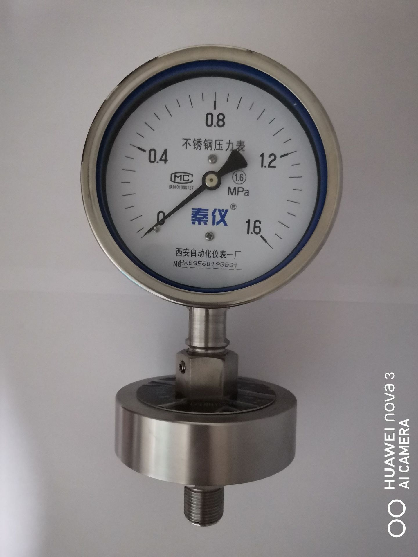 西安自动化仪表一厂 秦仪 不锈钢隔膜压力表 YTP-100BF/ML-阿里巴巴