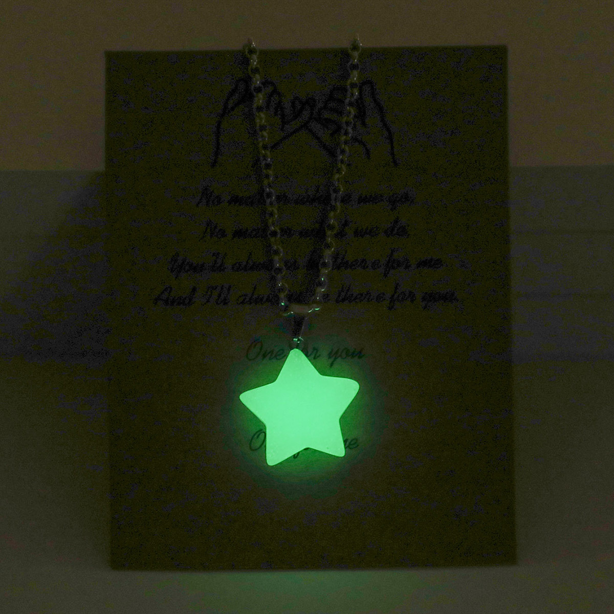 Men's And Women's Fashion Simple Luminous Pendant Necklace - CJdropshipping