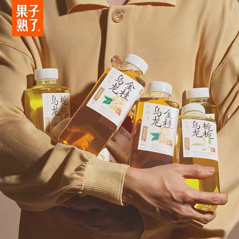 果子熟了龙井茉莉金桂乌龙茶饮料多口味500ml*15瓶装整箱茶也熟了-阿里巴巴