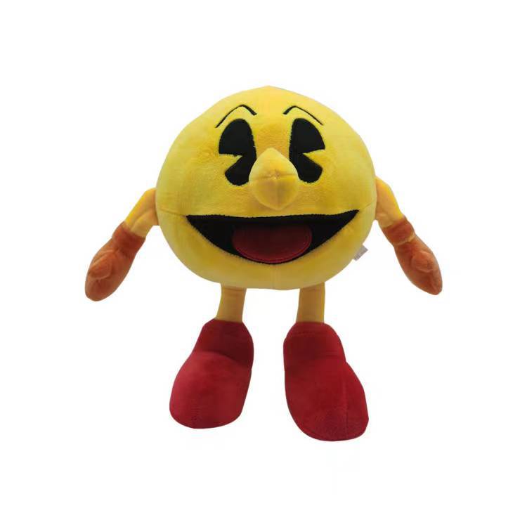 跨境新款Pac-Man 吃豆人拳击手毛绒玩具游戏卡通公仔玩偶现货批发-阿里巴巴