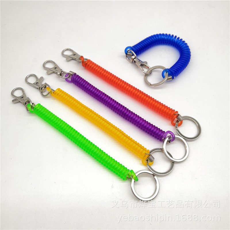 彩色塑胶弹簧绳 塑料伸缩弹簧绳 包挂弹簧链 证件卡套绳现货-阿里巴巴