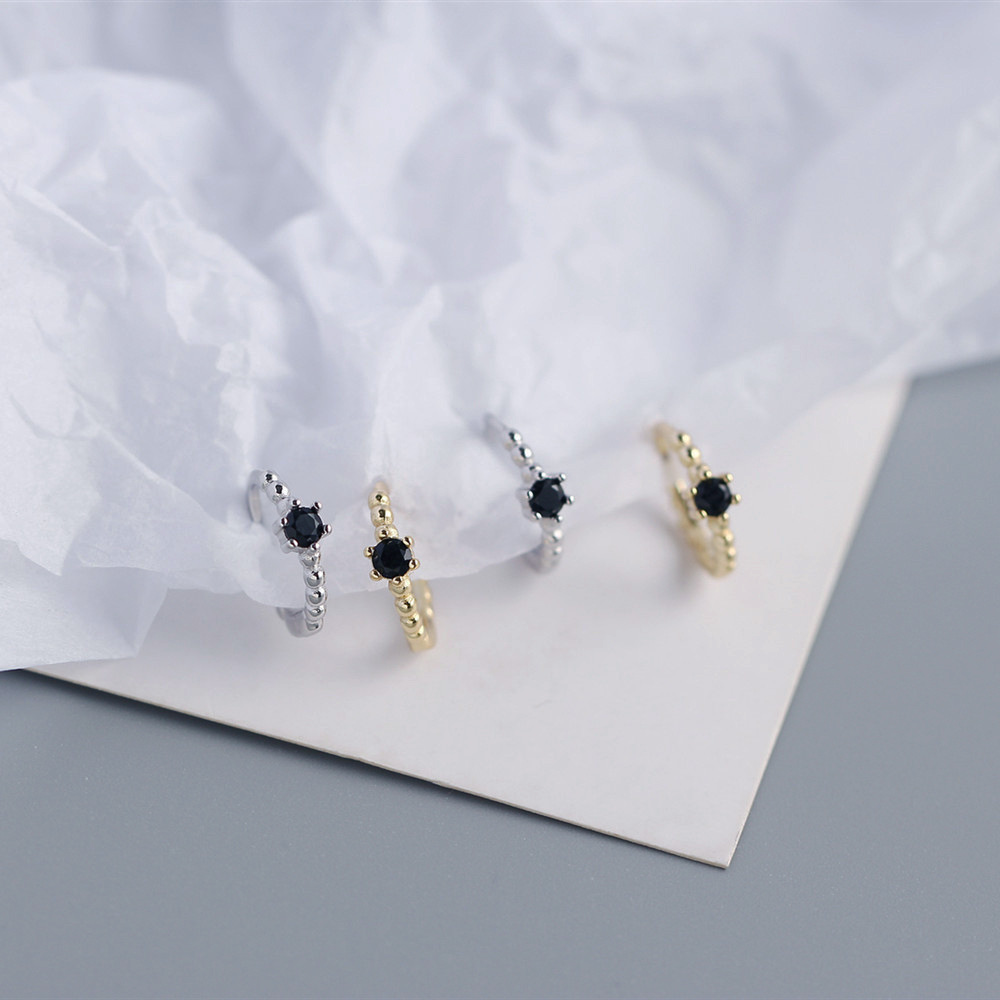 YHE0188 欧美跨境S925纯银INS风圆珠耳钉 镶钻耳饰耳扣百搭银耳钉-阿里巴巴