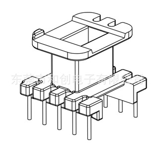 EE1910变压器骨架EE19高频骨架立式5+5-阿里巴巴