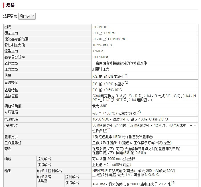 基恩士KEYENCE机身 正压型 1MPa 数字传感器GP-M010-阿里巴巴