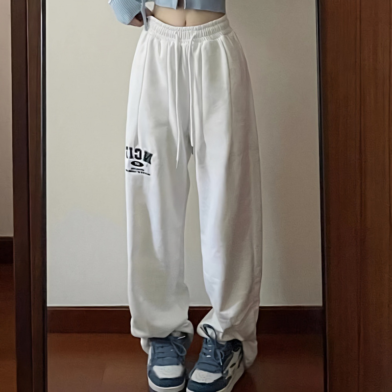 American Retro Straight-Leg Sweatpants Loose Hip-Hop Street Dance Drape ...