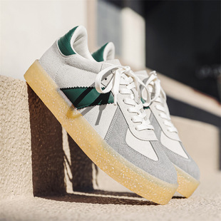 AFANTING复古绿尾德训鞋男2025春季新款低帮休闲鞋运动阿甘厚底板-阿里巴巴