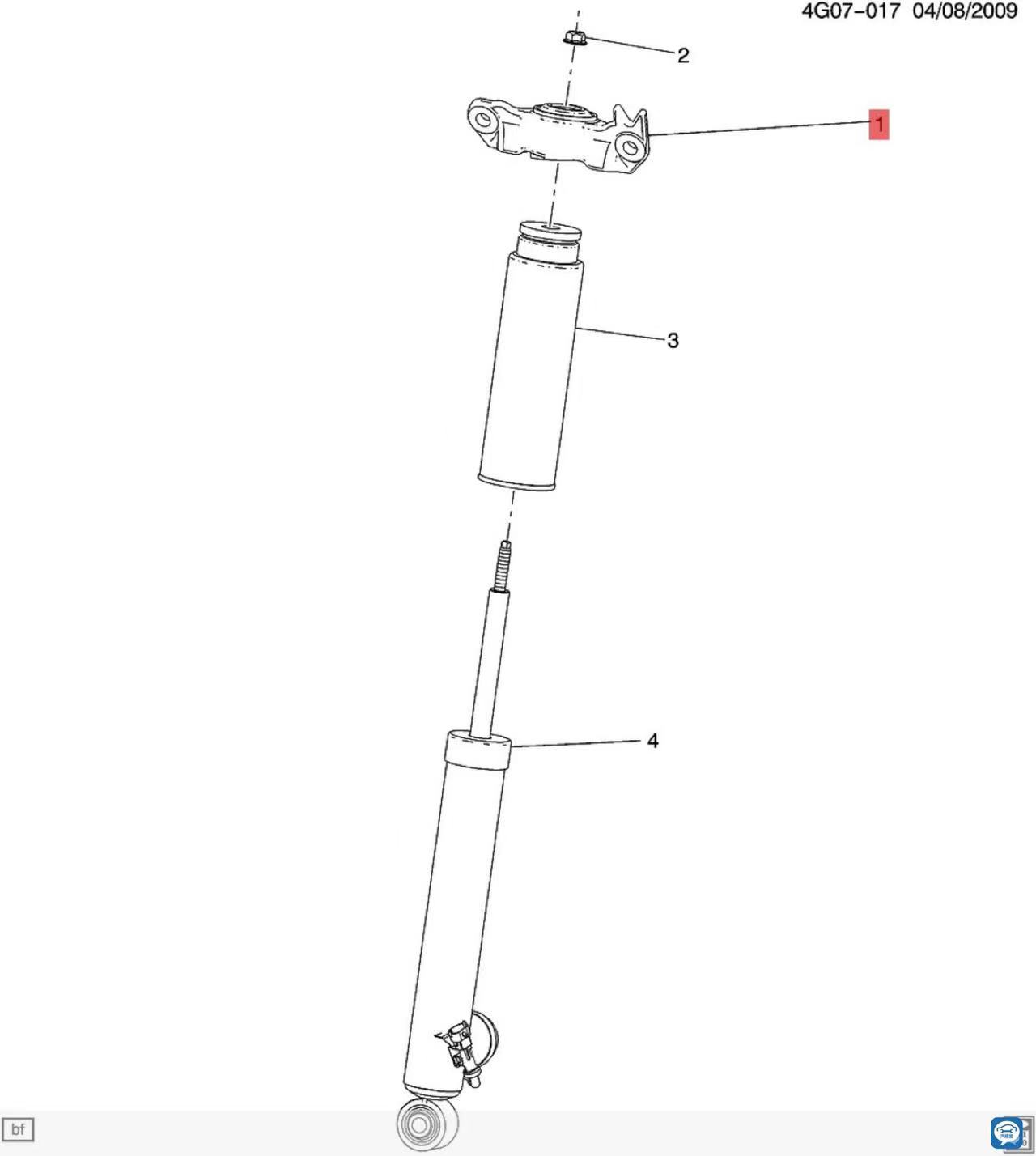 13242434 13245921适用于新君越3.0XTS后机顶盖上座 后减震器顶胶-阿里巴巴