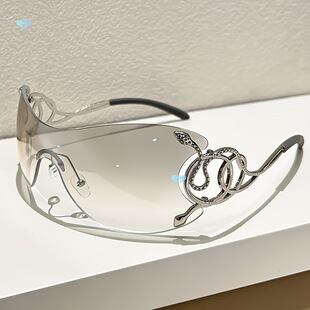 [Y2K Snake Print Glasses] Y2K-Inspired Snake Print-阿里巴巴