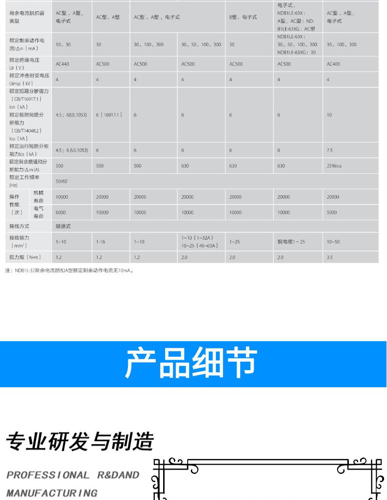Nader上海良信NDB1LE-63 C型漏电保护器1P+N家用断路器2P空气开关-阿里巴巴