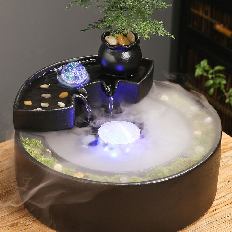 Creative running water ornaments circulating water fountain ceramic ...