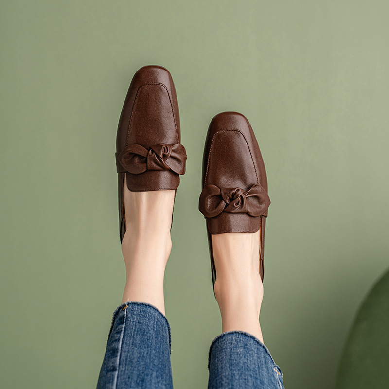 CHIKO Queralt Square Toe Block Heels Loafers Shoes