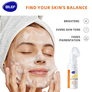 跨境bilef洁面慕斯洗面奶深层清洁保湿控油不紧绷绵密泡沫洁面乳-阿里巴巴