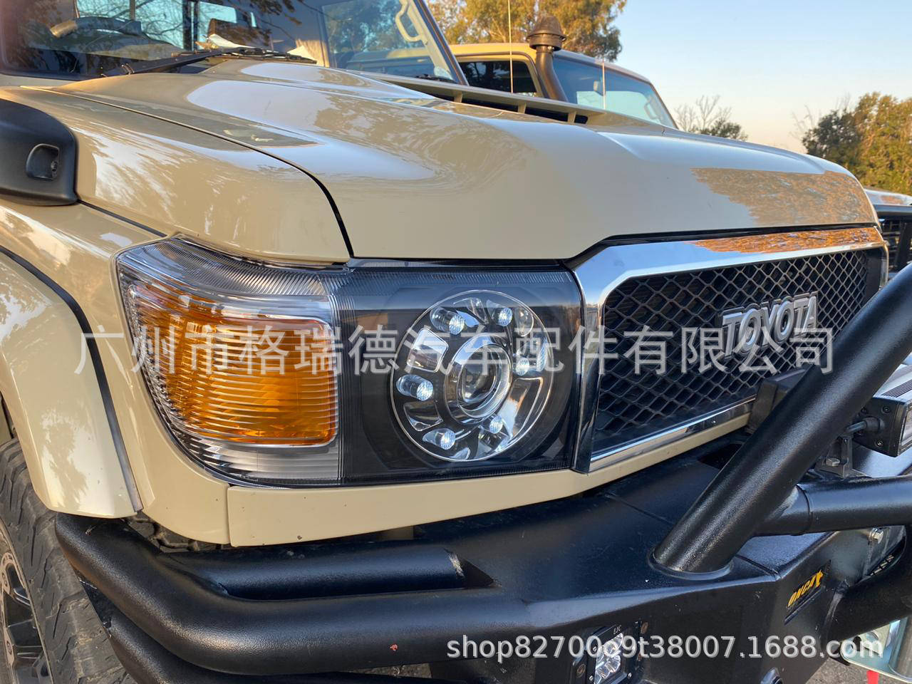 汽车大灯fj79改装led前照灯LC79 2007-2016landcruiser70/75/79-阿里巴巴