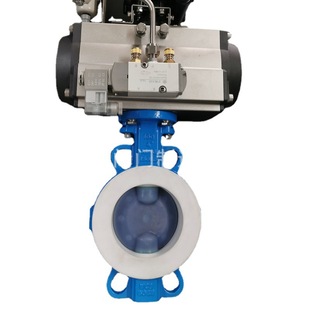 厂家直发 气动衬氟蝶阀 衬F46 F4 PFA 碳钢-阿里巴巴