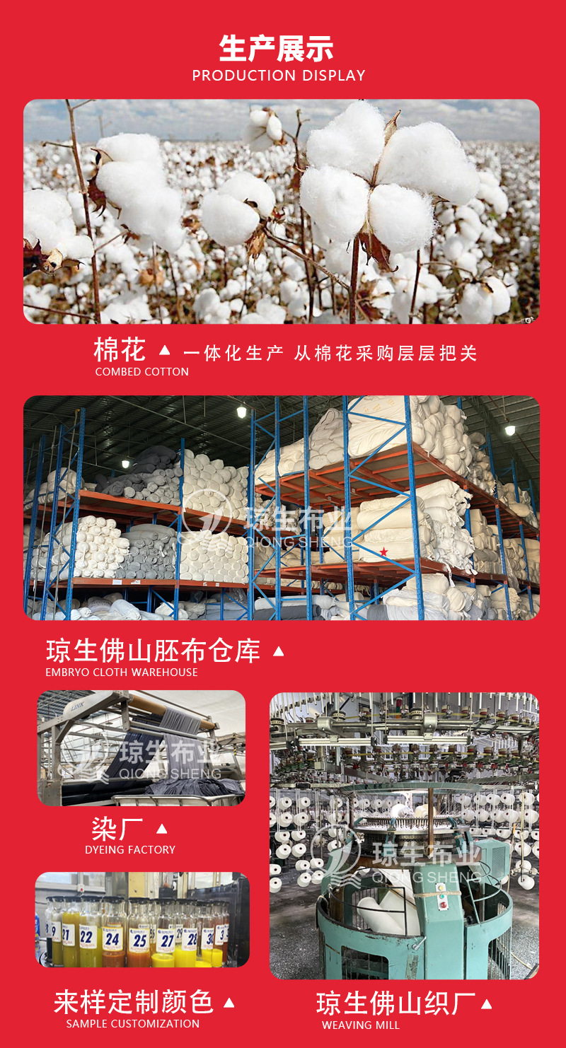 32S支CVC汗布拉架面料170g涤棉弹力汗布针织面料广告服短袖布料-阿里巴巴