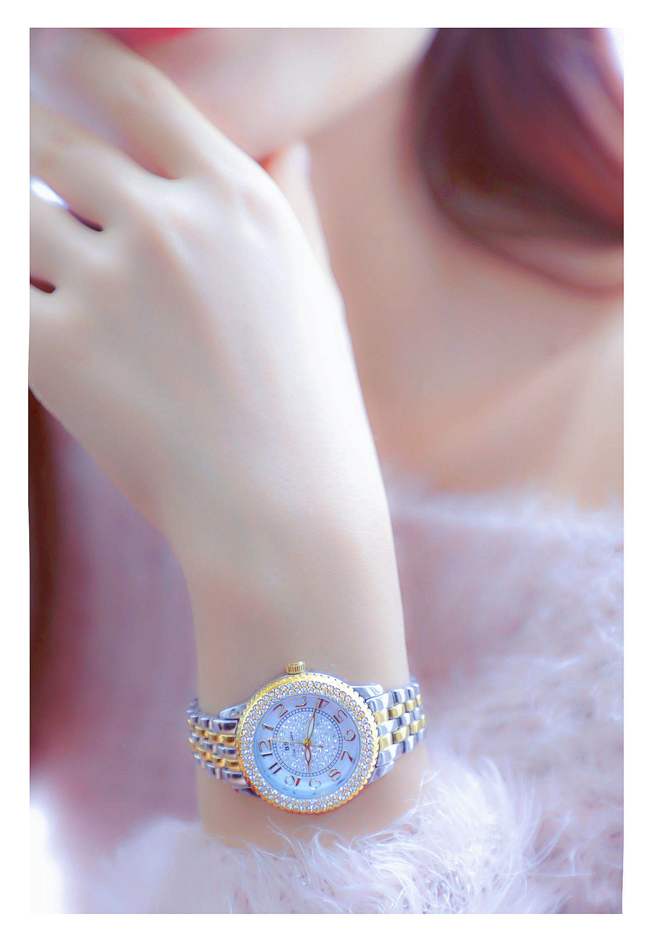 BS新款热销手表厂家直销外贸欧美经典阿拉伯数字刻度女表FA1680-阿里巴巴