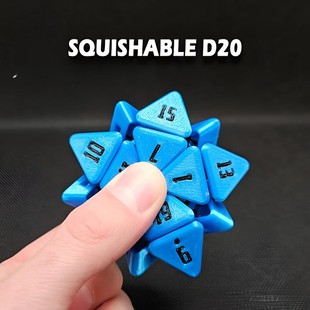 跨境新款Squishable D20 - Fidget Dice可挤压的骰子D20-阿里巴巴