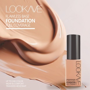 LOOKAVE全英文包装粉底液Base Foundation底妆遮瑕粉底膏外贸出口-阿里巴巴