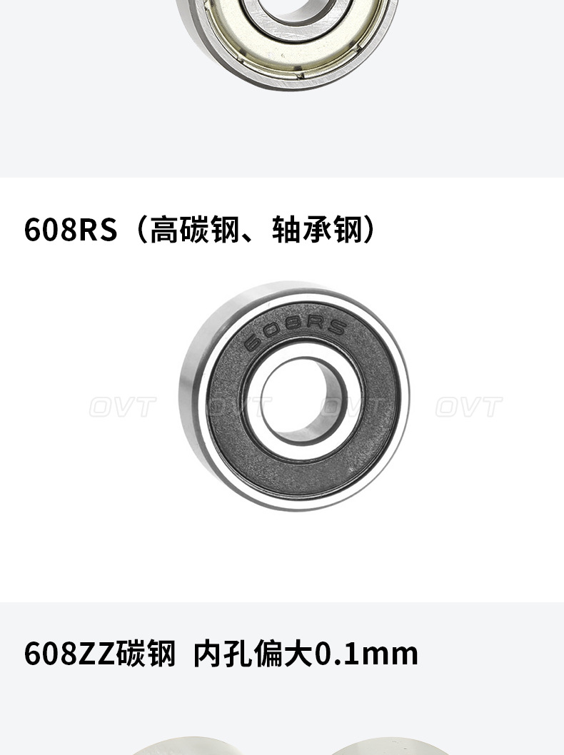 轴承厂家直供 608Z 608ZZ 608RS 8*22*7mm 单凸 双凸 深沟球轴承-阿里巴巴