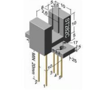全新原装 ST282C (8mm槽距) 双光束光电开关 凹槽型光电传感器-阿里巴巴
