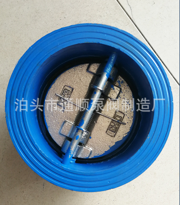 定制DH77X-10/16双瓣止回阀 手动立式逆止阀 对夹蝶式止回阀dn100-阿里巴巴