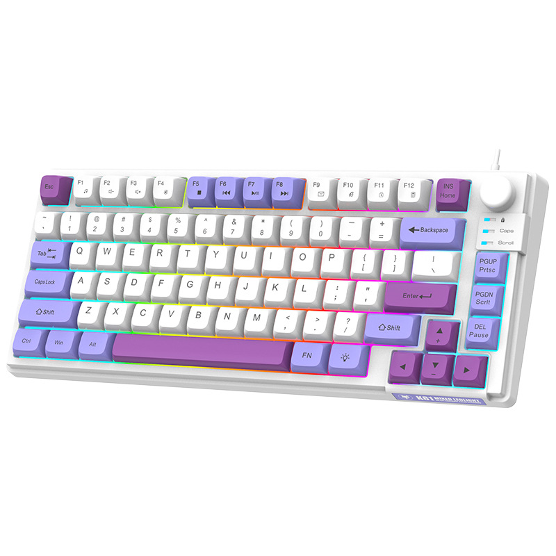 Shine silver fox K81 game wired keyboard MDA ball cap three-color ...