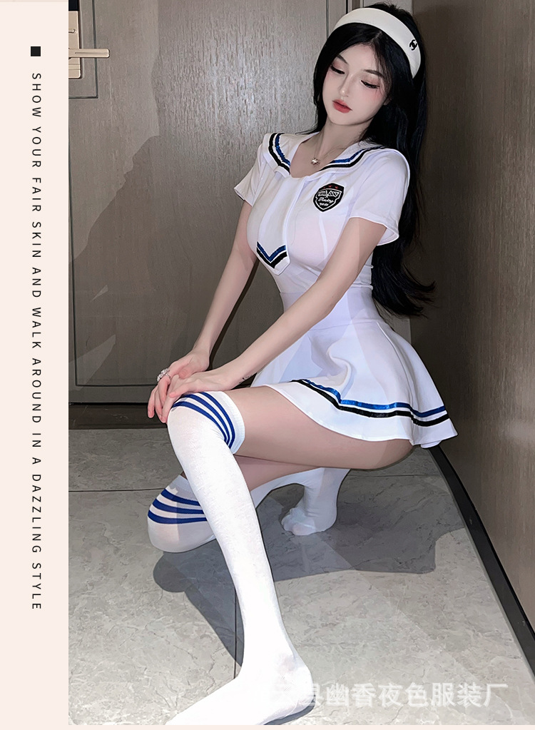 林林婷情趣内衣女性感清纯jk水手制服装床上诱惑女仆cos套装2472-阿里巴巴