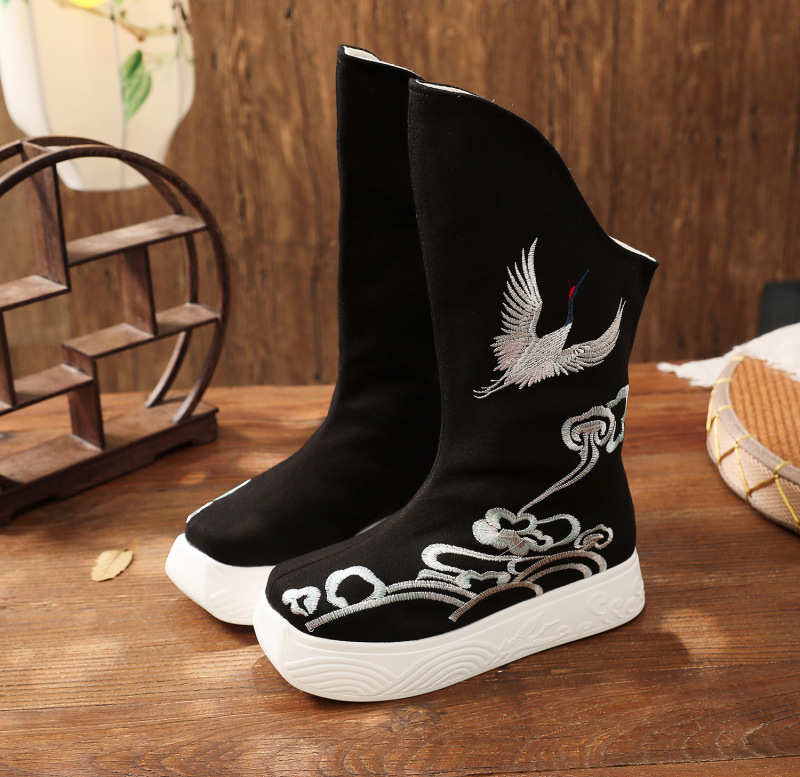 Men's Ancient chinese folk costume hanfu boots Increased Song han tang ...