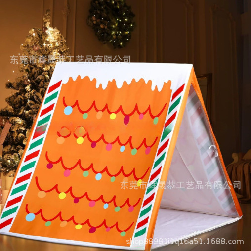 跨境新品 Christmas Gingerbread House Tent 圣诞姜饼屋帐篷-阿里巴巴