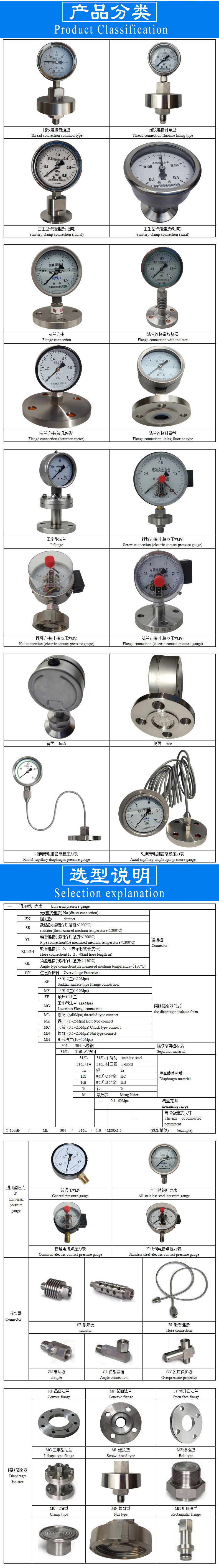 Y-60BF/ML Y-100BF/MC Y-150BF/MF隔膜压力表 全不锈钢隔膜压力表-阿里巴巴