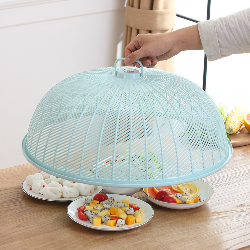 Round Vegetable cover plastic household vegetable cover large fly-proof ...