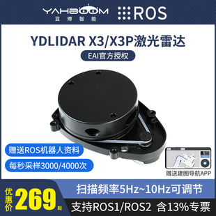 YDLIDAR X3激光雷达传感器ROS机器人小车SLAM建图导航测距避障EAI-阿里巴巴