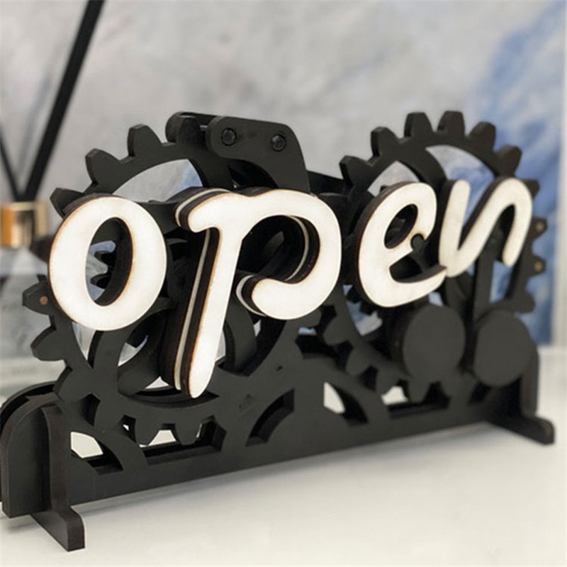 open-closed 齿轮制动和有趣的排版 开与关 Haguruma 塑料工艺品-阿里巴巴