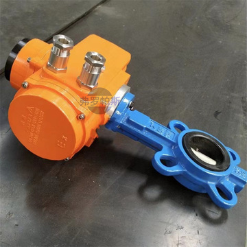 电动对夹蝶阀 D971X-10Q-DN200 智能调节型蝶阀 电压AC220V-阿里巴巴