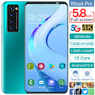Rino4 Pro爆款跨境专供手机低价安卓大屏5.8寸512+4外贸现货批发-阿里巴巴