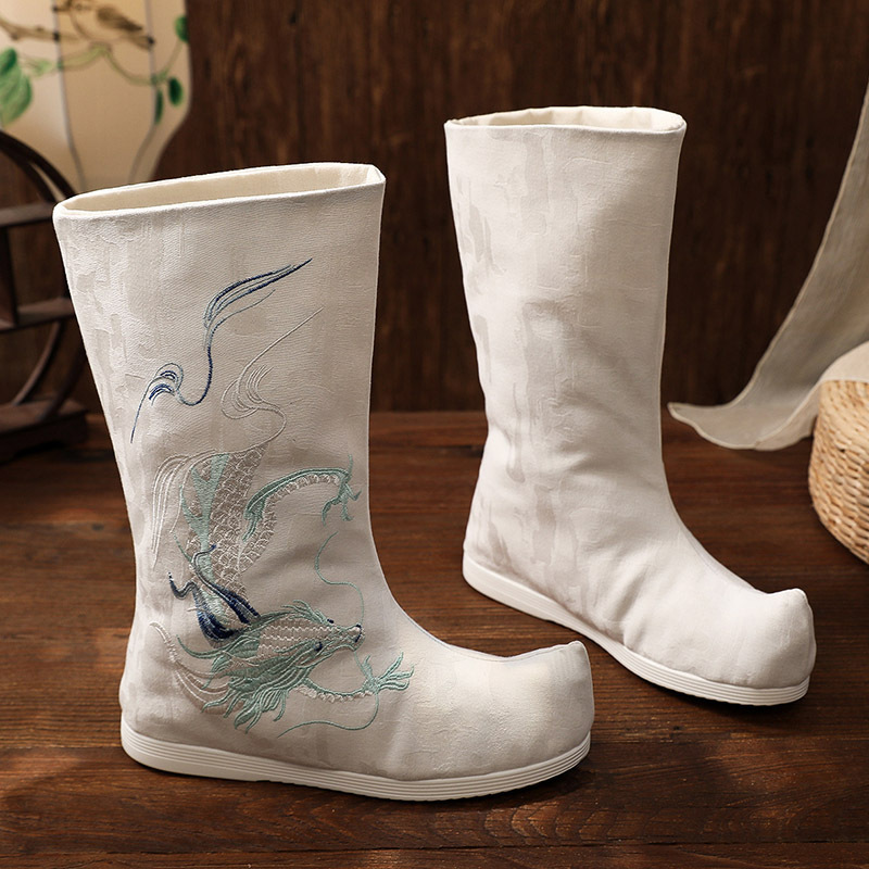 Men's Hanfu shoes warrior swordsman cosplay boots Internal increase ...