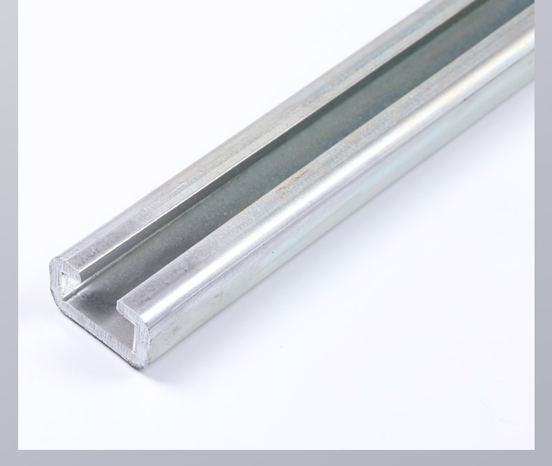 定制不锈钢导轨热镀锌导轨重型滑槽轨道c型钢重型管夹导轨-阿里巴巴