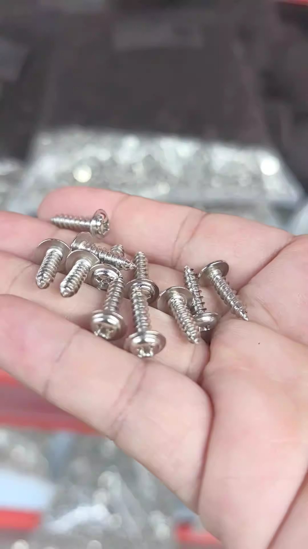 PWA镀镍十字圆头自攻螺丝带垫片盘头自攻丝介子自攻钉M2/M3/M3/M5-阿里巴巴