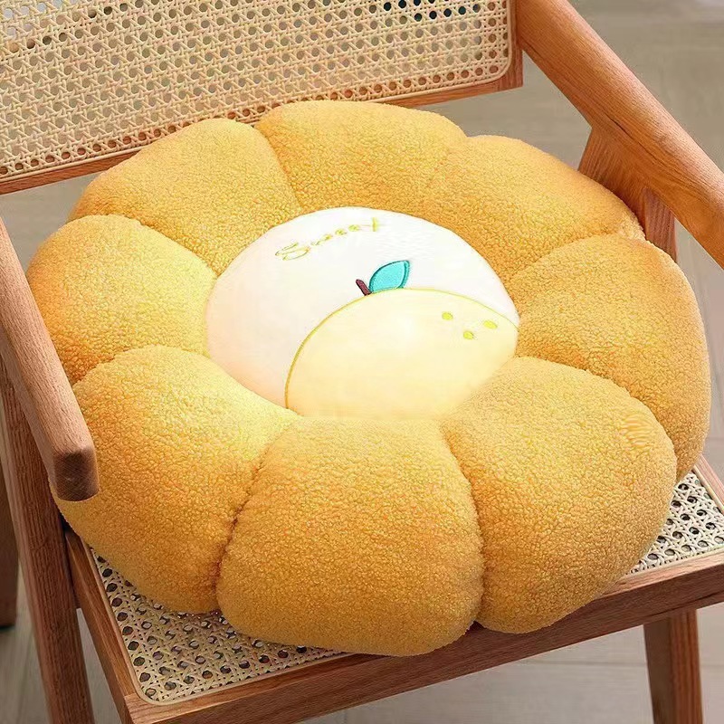 Fruit Pumpkin Futon Cushion Lazy Living Room Ass Cushion Thickened Hair ...